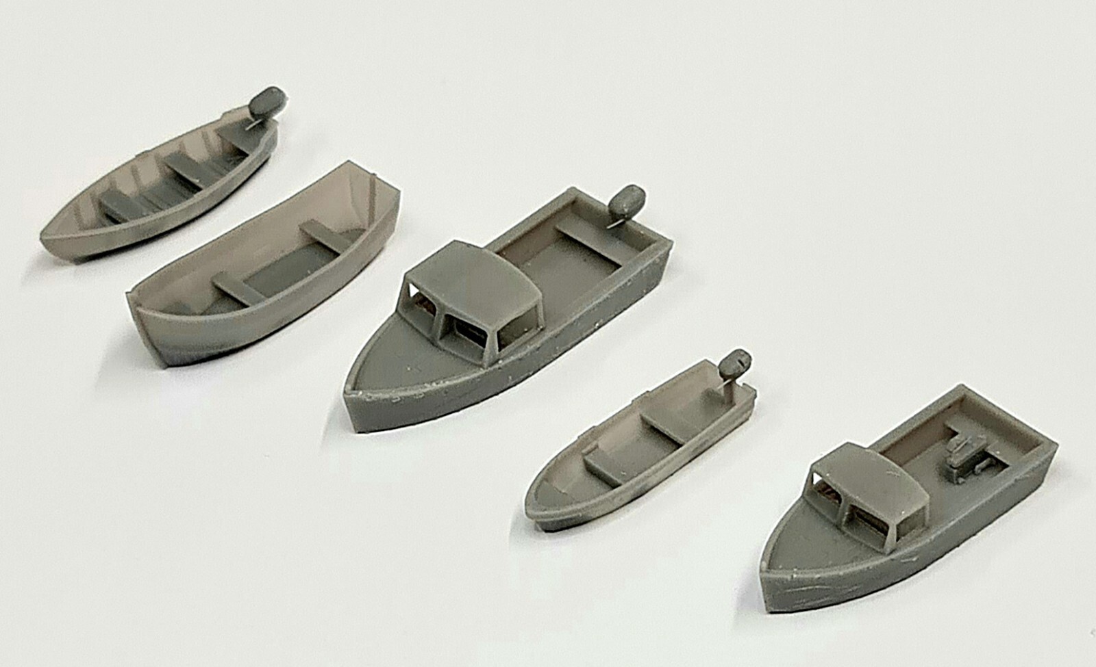 00 Gauge 1/76 Scale 5 Piece Boat Set Resin Printed | eBay UK