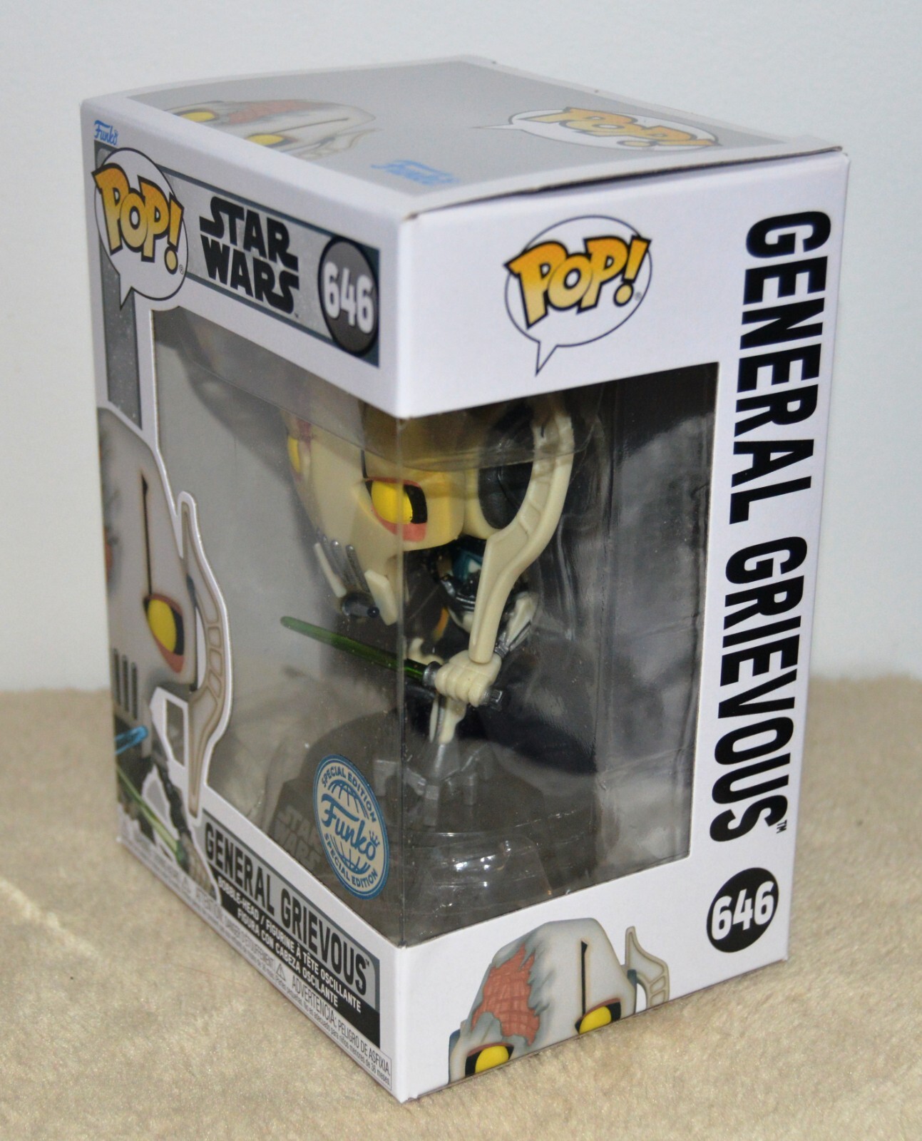 Star Wars Funko pop GENERAL GRIEVOUS Damaged 646 Edition Spéciale | eBay