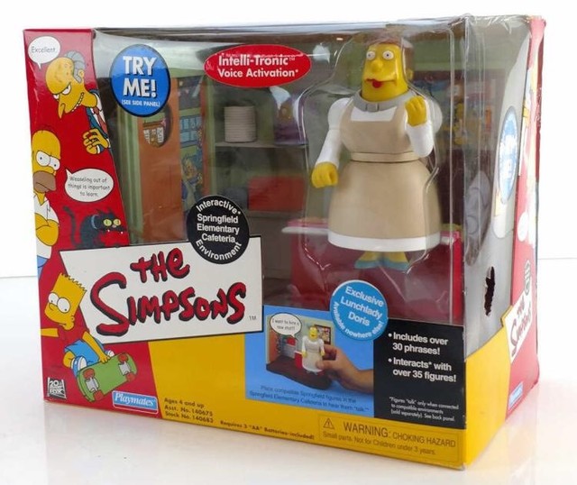 The Simpsons World Of Springfield 2002 Interactive School Lunch lady ...