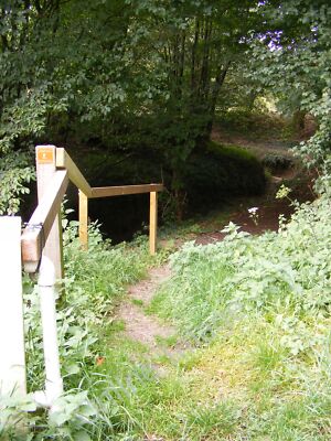 Photo 12x8 Footpath to the A1120 Hackney Road Peasenhall Off Bruisyards ...