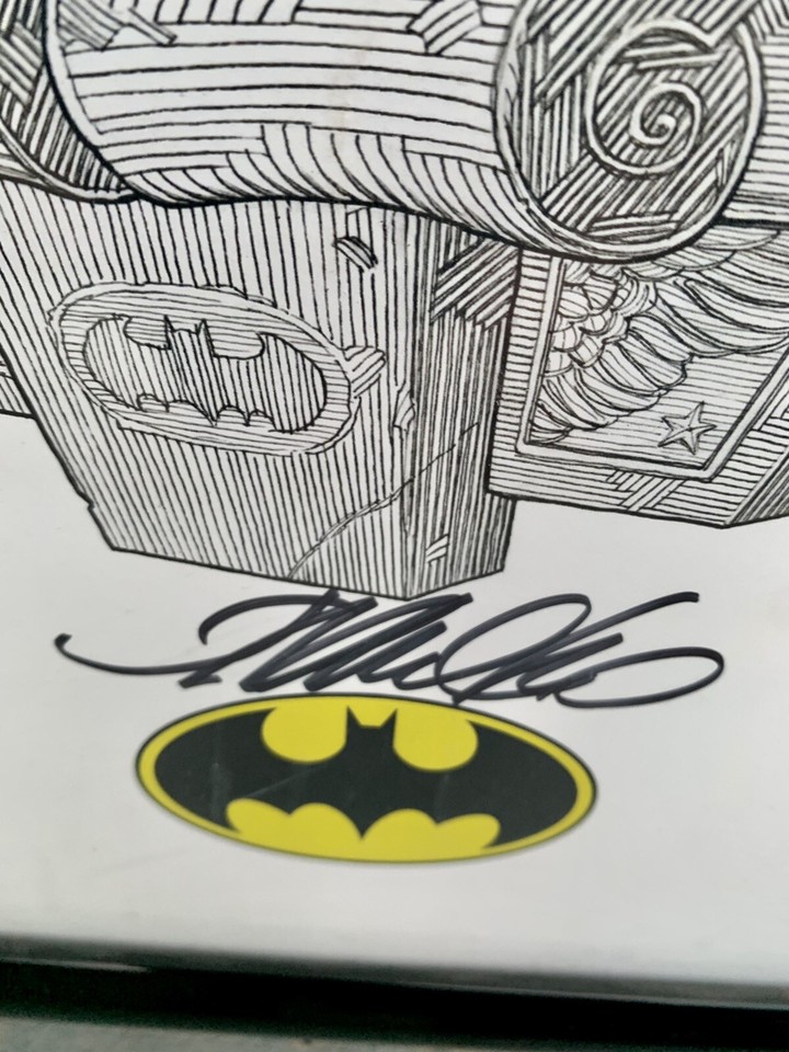 Lot 4 Signed Autographed Comic Prints Framed 11x17 Batman Adams Cho ...