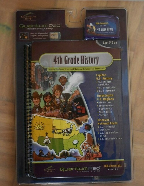 Quantum Leap Pad LeapFrog 4th Grade History Book & Cartridge Factory ...