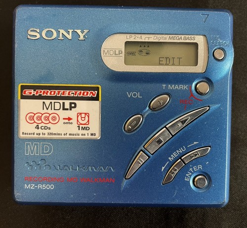 Sony (MZ-R500) Portable Minidisc Recorder MD Walkman | eBay