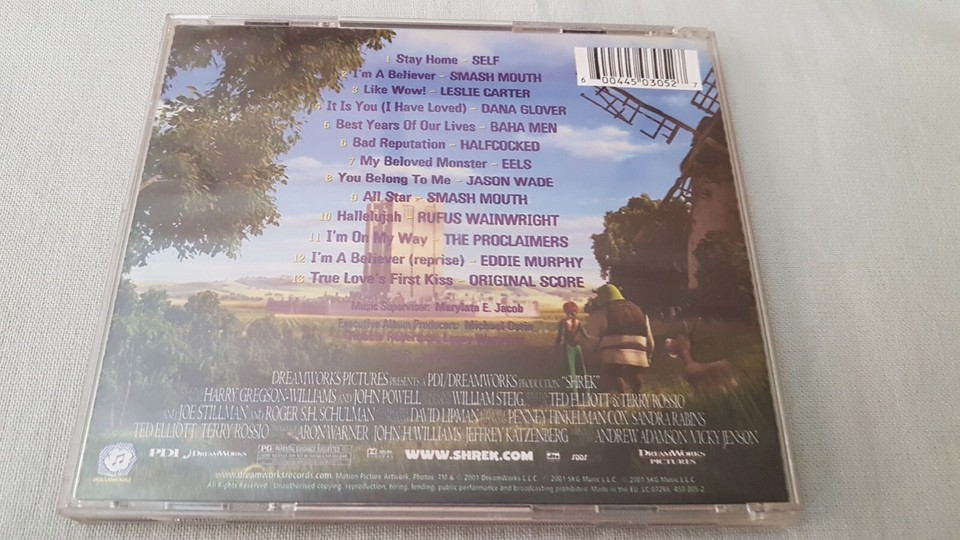 SHREK FILM MOVIE SOUNDTRACK V/A CD SMASH MOUTH BA HA MEN THE ...