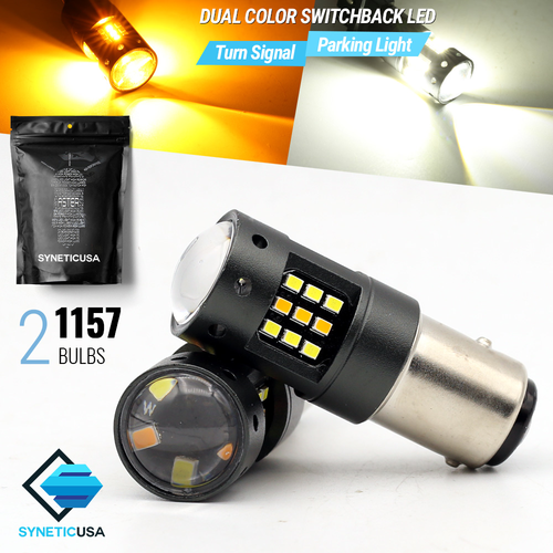 1157 Dual Color Type-1 Switchback White/Amber 33-LED Turn Signal Lamp ...