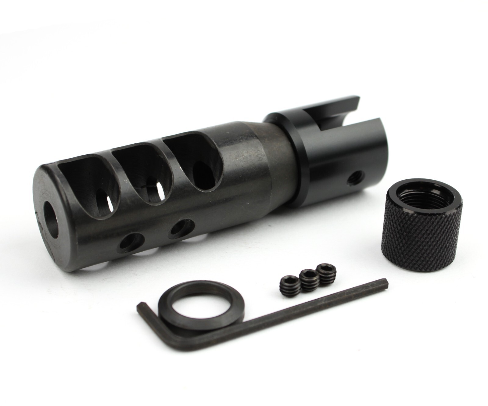 Black Muzzle Brake/Linear Compensator Compatible with Ruger 10/22 1022 ...