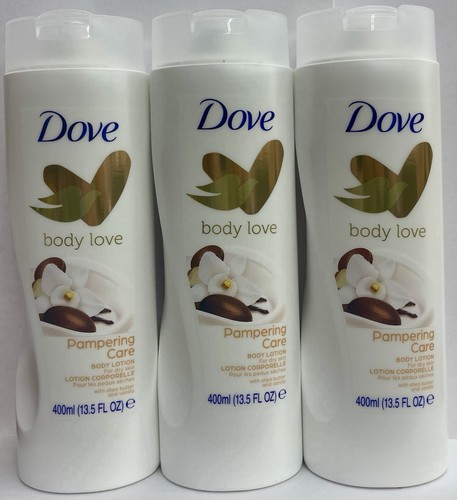 3 Pcs Dove Body Love Pampering Care Body Lotion Shea Butter & Vanilla ...