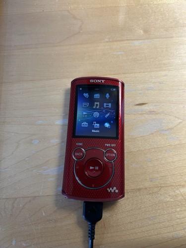 Sony Walkman NWZ-E463 Maroon Crimson Digital Digital Media Player MP-3 ...