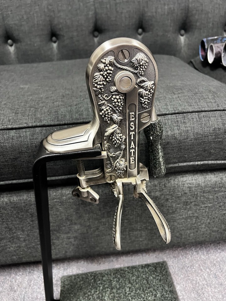 Rogar Estate Wine Bottle Opener Marble Stand Corkscrew Vintage | eBay