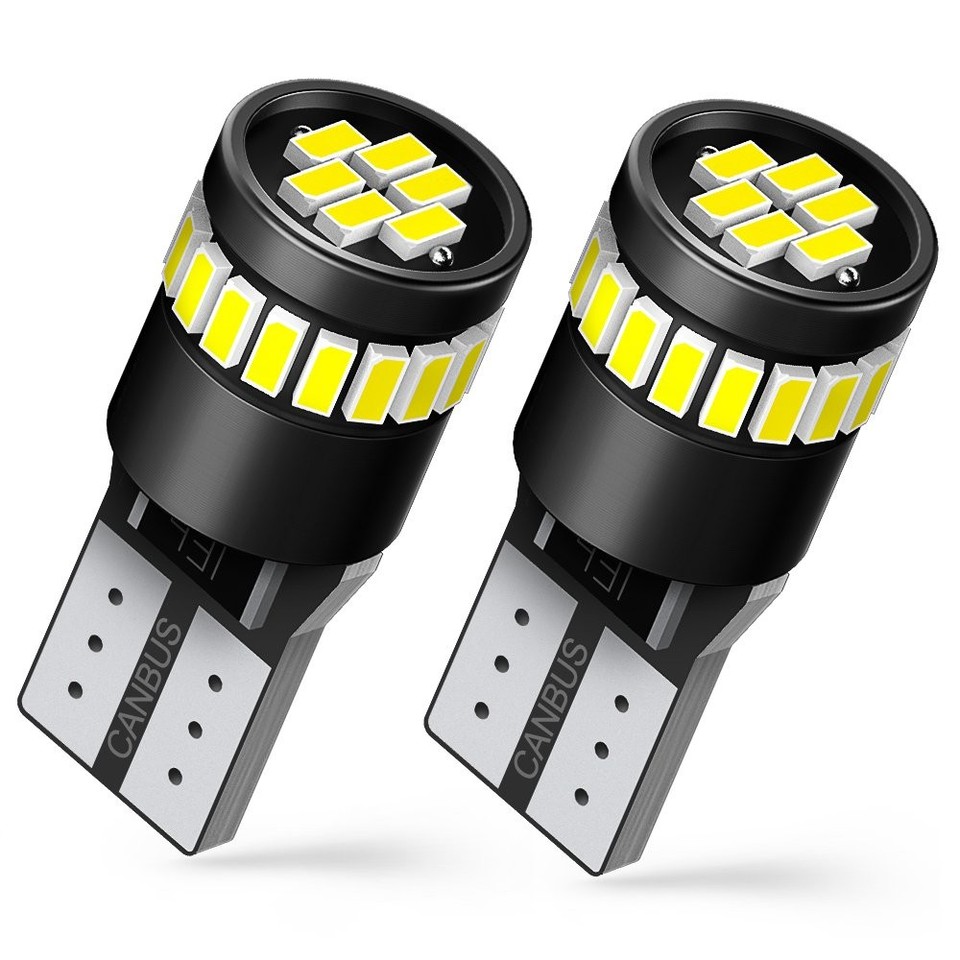 AUXITO T10/194/W5W White License LED Plate Marker Side Light Canbus ...