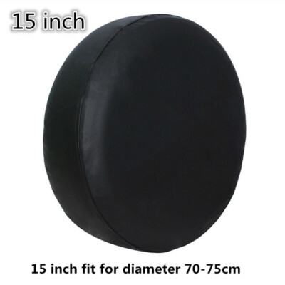 15 inch Φ70~75cm SUV Spare Tire Tyre Cover Black Wheel Black Covers ...