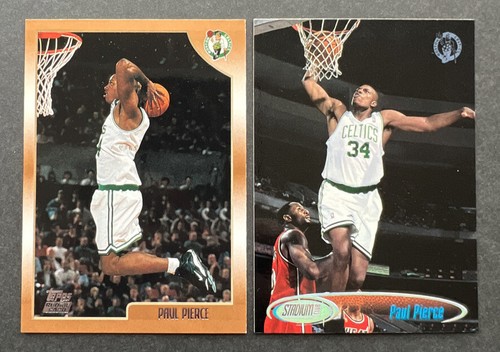 (2X) 1998-99 Topps PAUL PIERCE Stadium Club Boston Celtics Rookie RC ...