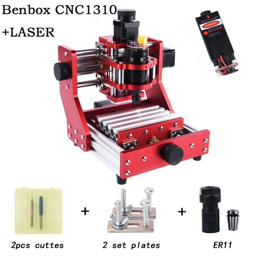 Mini CNC router 1310 CNC metal engraving and milling machine +2500MW ...