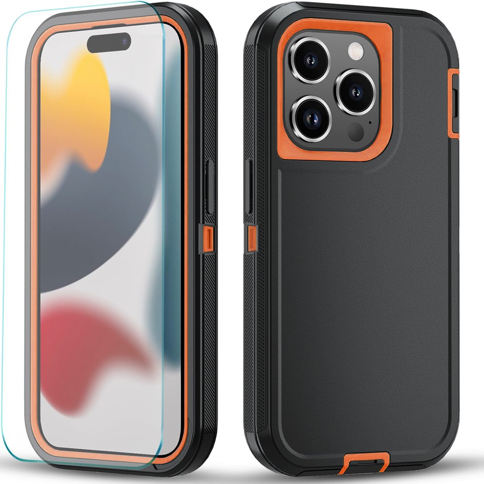 For iPhone 16 Pro Max/16 Pro 15 14 13 11 Case Phone Shockproof Cover ...