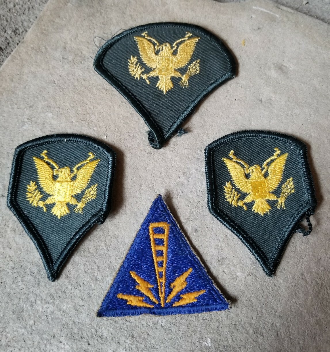 VTG U.S Military Patches Army Communications Tower Lightning Bolts ...