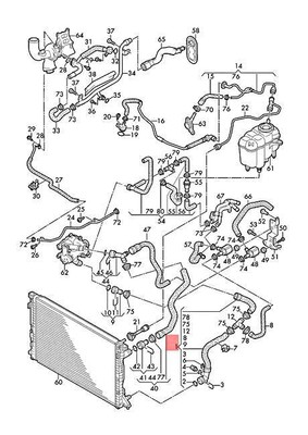 Genuine AUDI A4 Avant S4 Coolant Hose With Quick Release Coupling ...