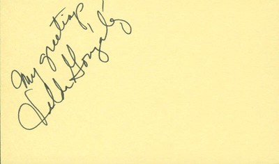 VELDA GONZALEZ - AUTOGRAPH SENTIMENT SIGNED | eBay.de