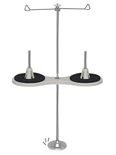 2 Spool Thread Stand + Metal Base for Household/Industrial Sewing ...