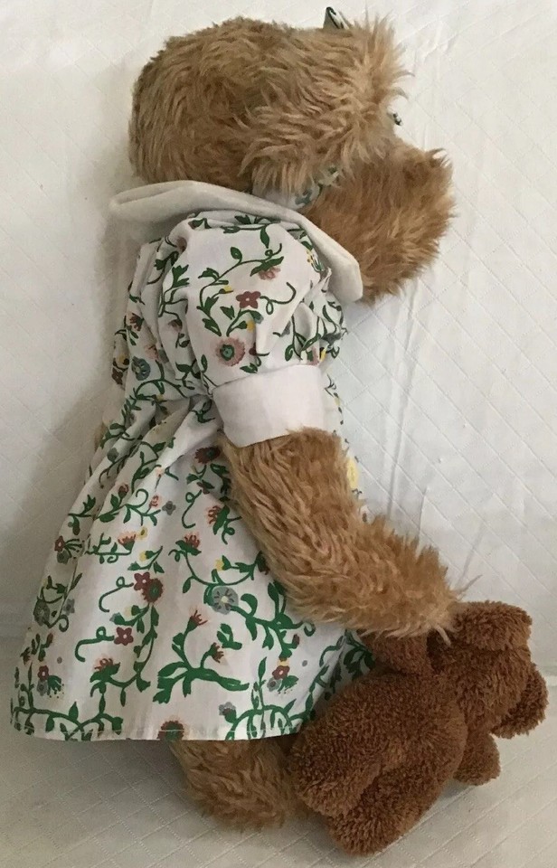 Sabrina Progressive Plush Bear W/ Her Own Teddy Floral Dress Headband ...