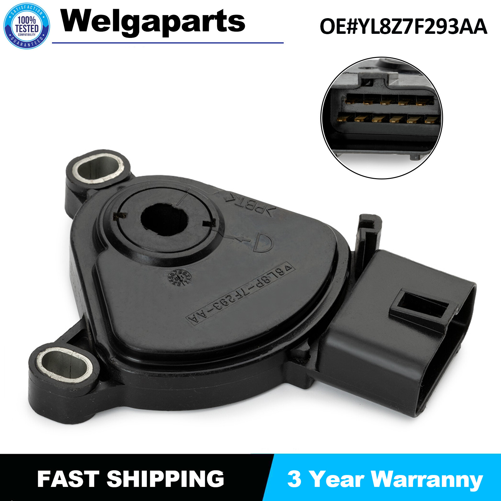 Transmission Range Sensor Neutral Safety Switch YL8Z-7F293-AA Fit for ...