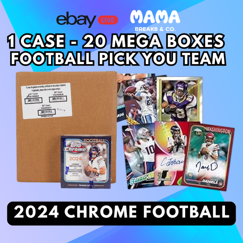 Arizona Cardinals 2024 Topps Chrome NFL 20 Mega Box FULL Case Break ...