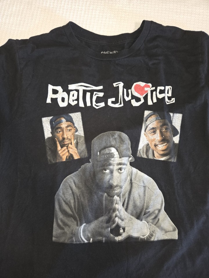 Vintage 90s 2 Pac Shakur Poetic Justice Tupac Rap Tee Hip Hop | eBay