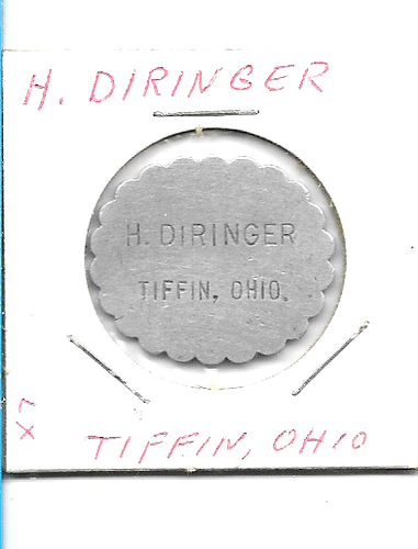 Tiffin, Ohio Trade Token H. DIRINGER 5¢ | eBay