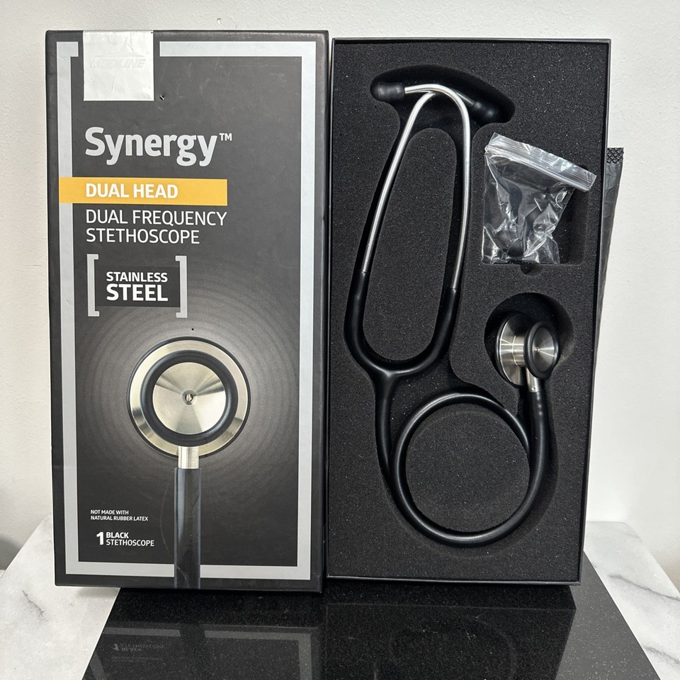 Medline Synergy Classic Dual Frequency Stethoscope Clinic Nurse ...