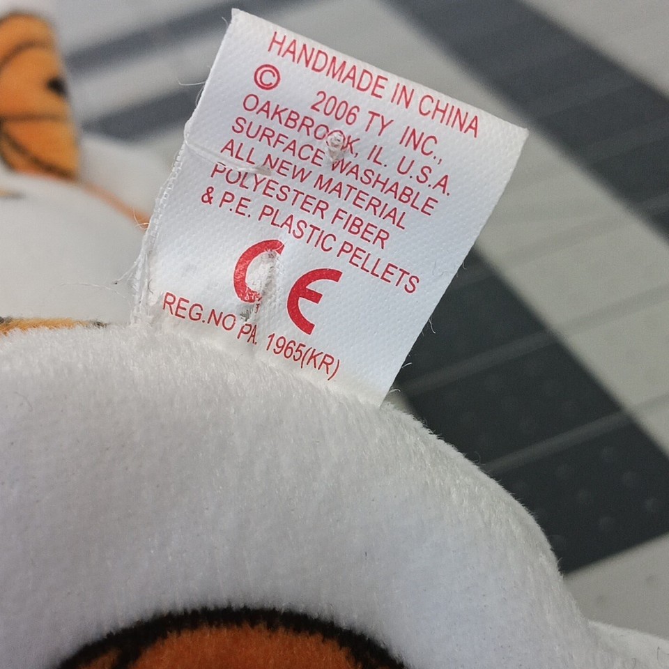 TY Ghoulish Halloween Beanie Ghost 2006 Jack Lantern Stuffed Holiday ...