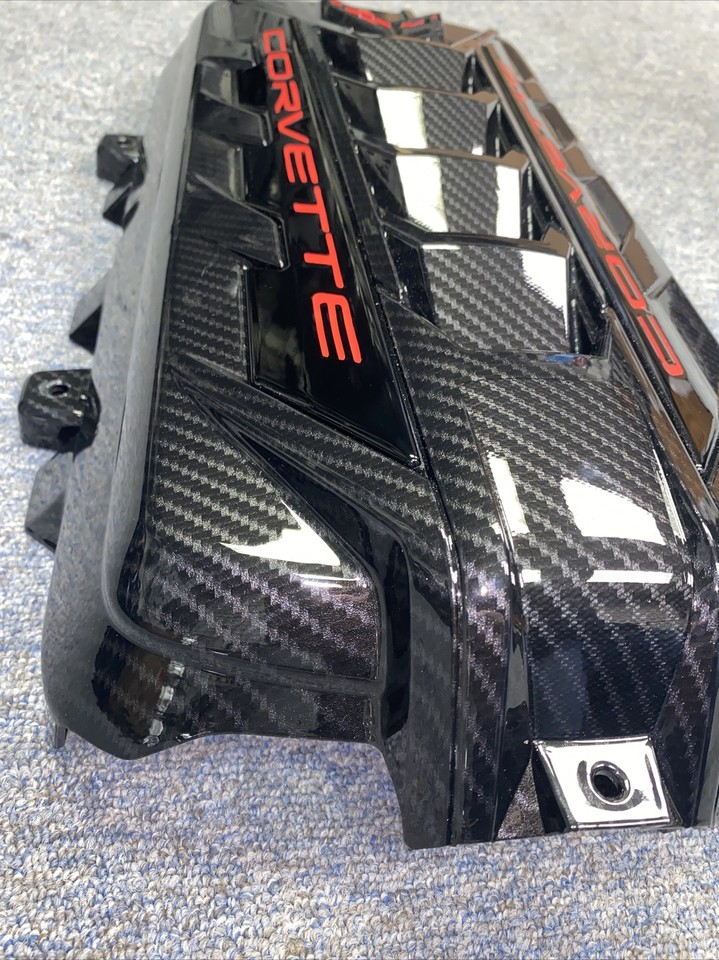 C8 CORVETTE LT2 ENGINE COVER - Carbon Fiber - Dirty Dips Hydrographics ...