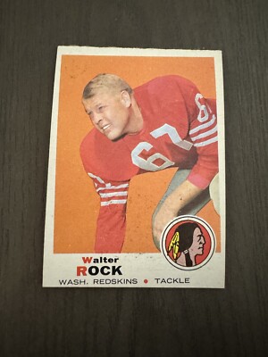 1969 Topps #136 Walter WALT ROCK Washington Redskins Football Card ...