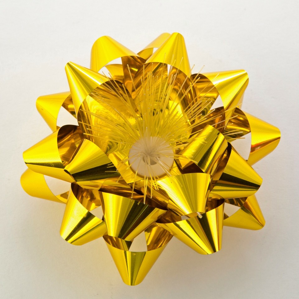 6 Light up Gift Bows Ribbon Glowing Bows LED Flashing Gift Bows Color ...