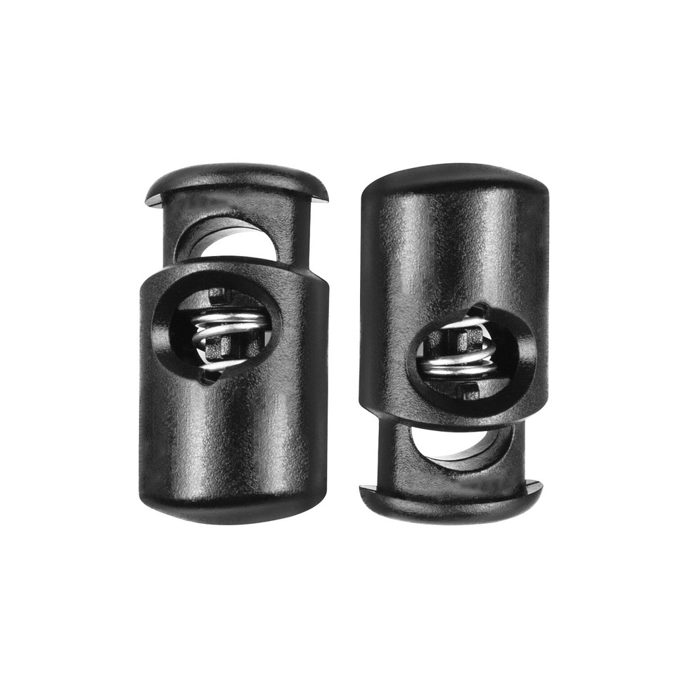 Cord Stoppers Toggle Single Bean Twin Hole Button Drawstring Locks ...