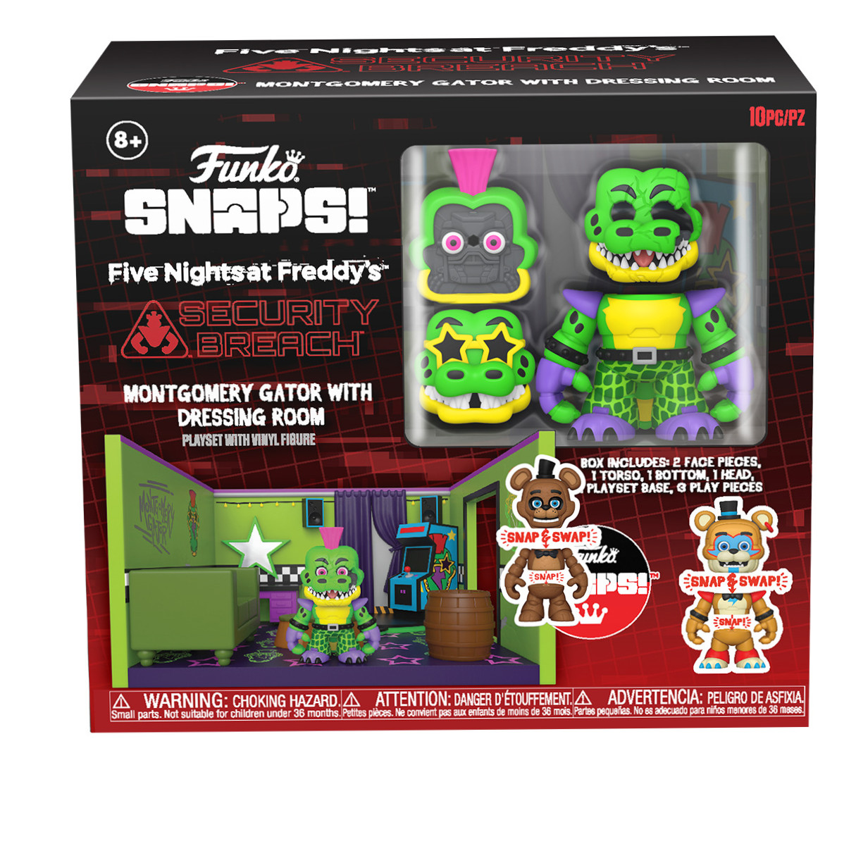 Funko FNAF Snap: Five Nights at Freddy's - Montgomery Gator Playset for ...