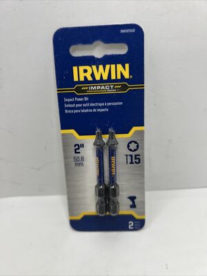 Irwin 2pc Impact Performance Series Power Bit Torx T15 2” IWAF32TX152 ...