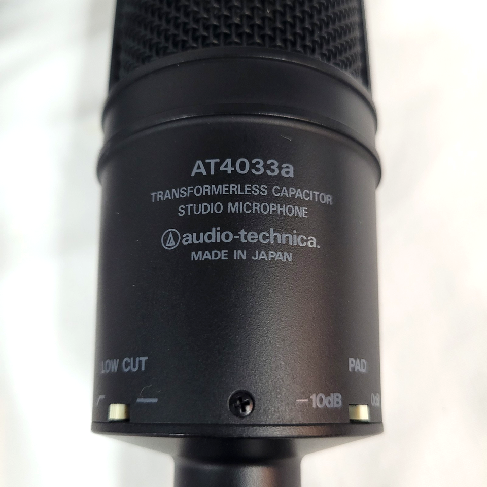Audio-Technica AT4033A Transformerless Capacitor Studio Microphone w ...