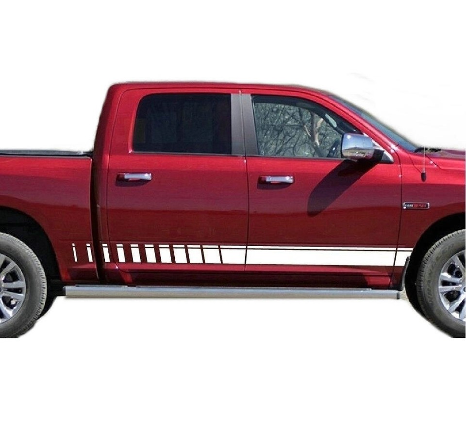 Fit Pickup 2Side Door Stripe Car Sticker for Dodge Ram 1500 Graphic ...