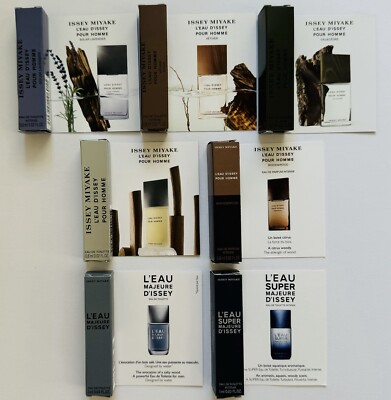 ISSEY MIYAKE MEN’S Cologne Collection Sample Spray Vials 7pc Set | eBay