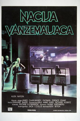 ALIEN NATION Orig xYU movie poster 1988 JAMES CAAN MANDY PATINKIN T ...