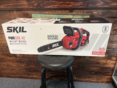 SKIL PWR CORE 40 Brushless 40V 14" Chainsaw Kit w/2.5Ah Battery ...