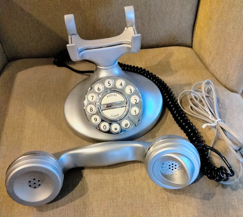 Vintage Microtel Silver Telephone Model #964 Redial Flash Silver ...