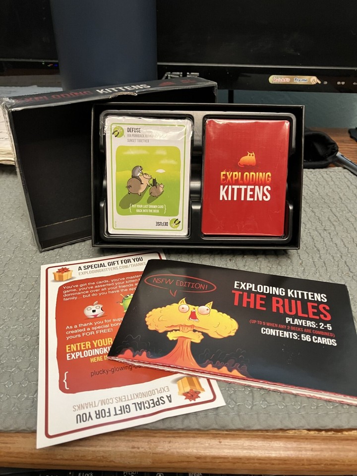 Exploding Kittens NSFW Edition - Opened, Never Played | eBay