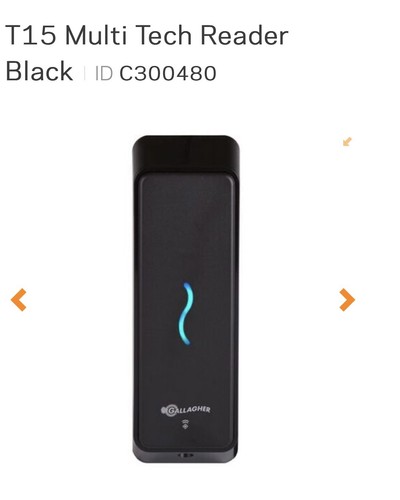 Gallagher T15 Multi Tech Reader Black C300480 Access Control for sale ...