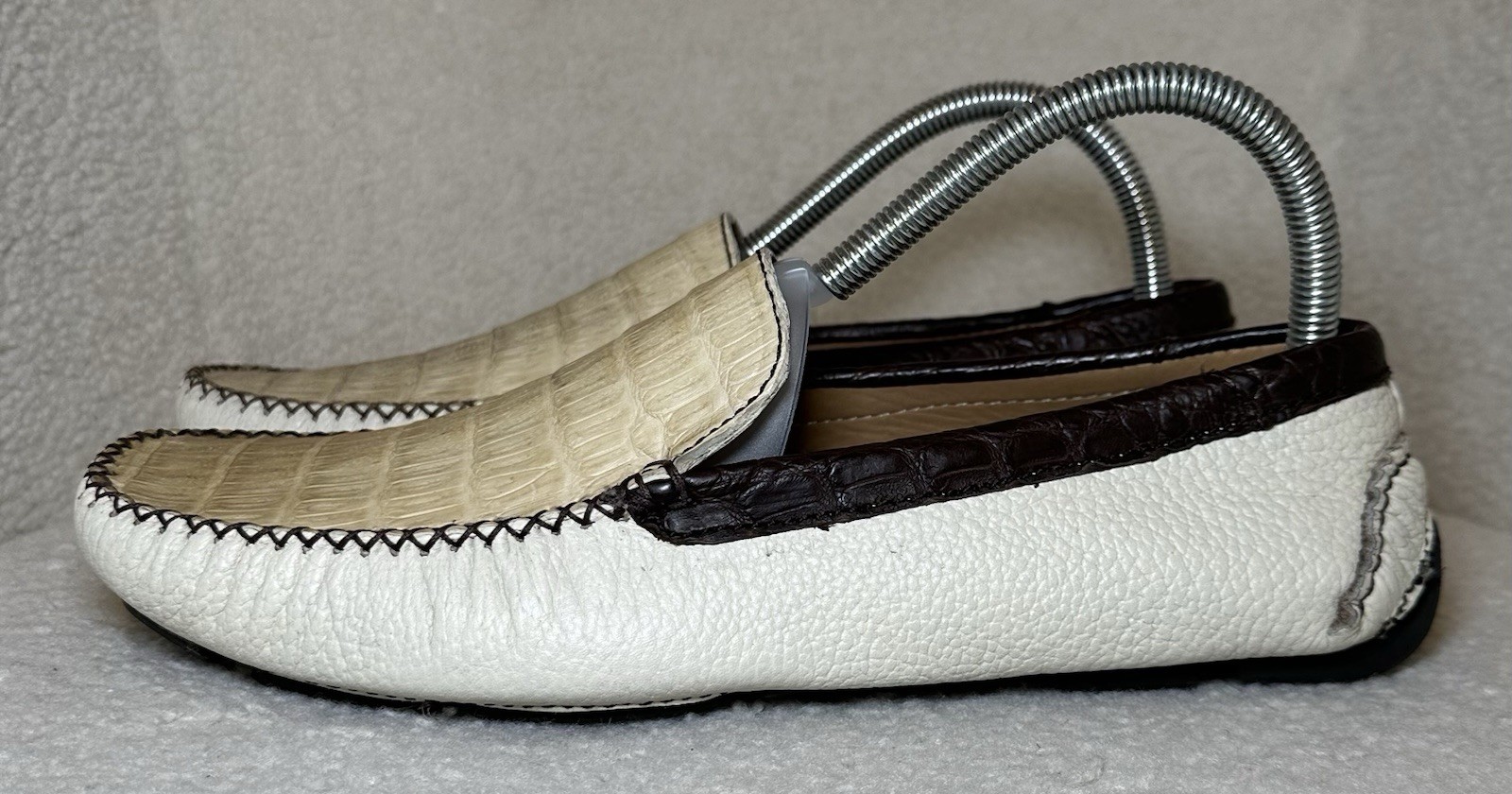 Patrick Gibbons Handmade Crocodile Mens Loafers size … - Gem