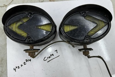 ORIGINAL Vintage 1939 1940’s CHEVROLET Front Double Sided TURN SIGNALS ...