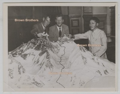 Vintage 1953 Mt Everest Climber Explorer Edmund Hillary & Tenzing ...