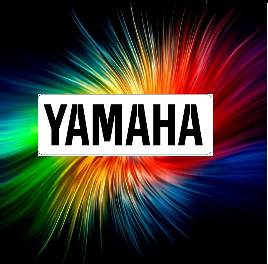 Yamaha Stencil Logo Stencil 20x5cm 'YAMAHA' Logo, 1 Piece