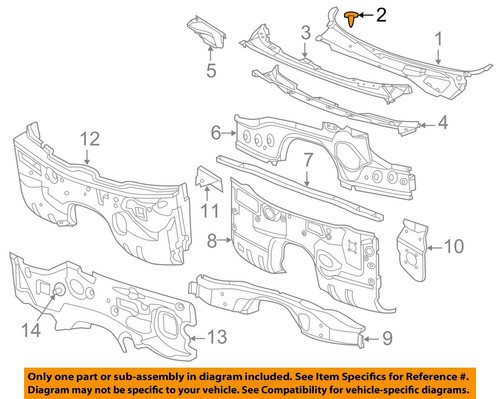 CHRYSLER OEM 12-23 300,Charger Cowl Cowl-Cowl Grille Fastener 6508563AA ...