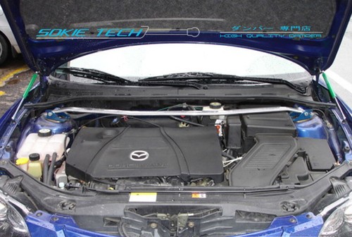 Carbon Fiber Strut Hood Shock Stainless Damper fits 93-97 Mazda RX-7 FD ...