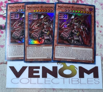 3x (M/NM) - Machina Ruinforce - MP22-EN203 - Super Rare - 1st Edition ...